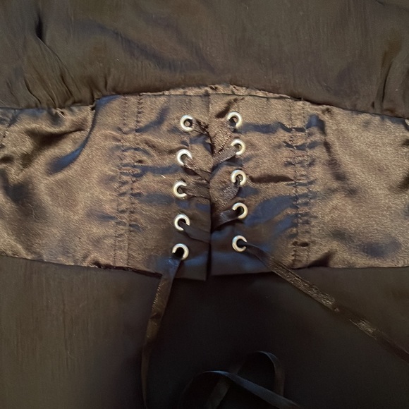 Flash Lights | Tops | Womens Small Corset Top Black Seethrough | Poshmark